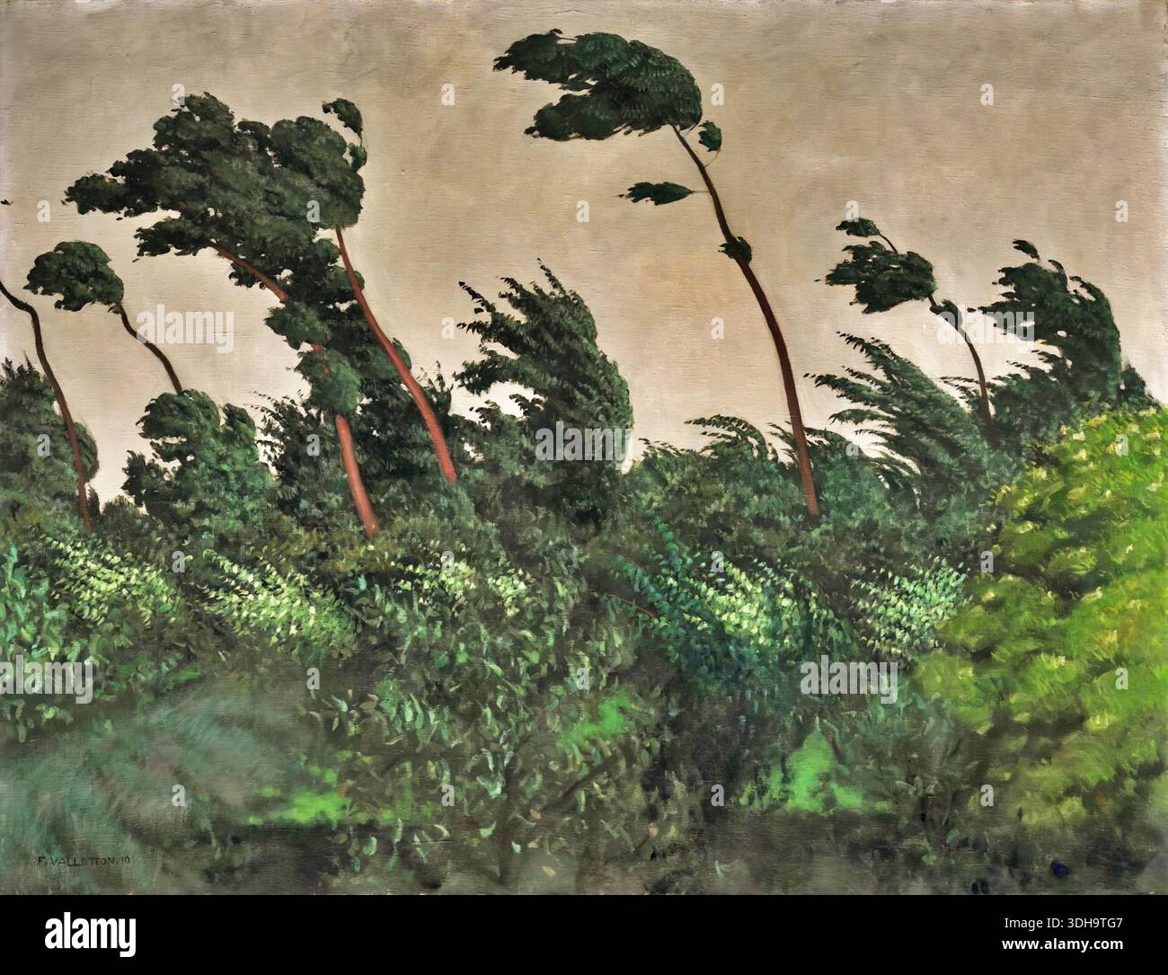 The Wind (Le Vent), 1910 painting by Flix Vallotton Stock Vector Image ...