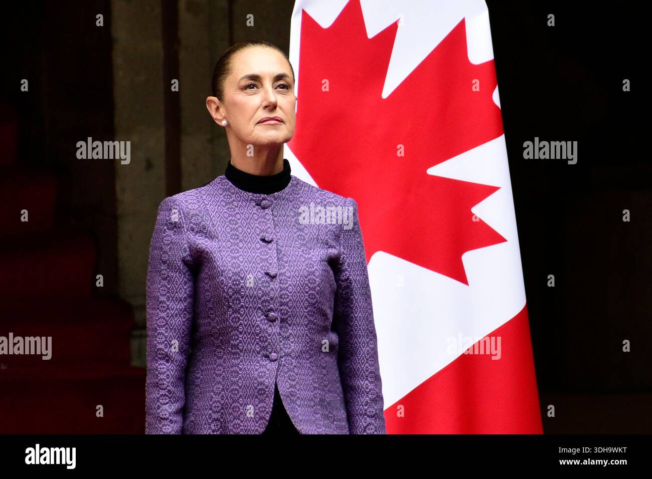 Mexico’s President Claudia Sheinbaum Pardo, during the welcoming ...
