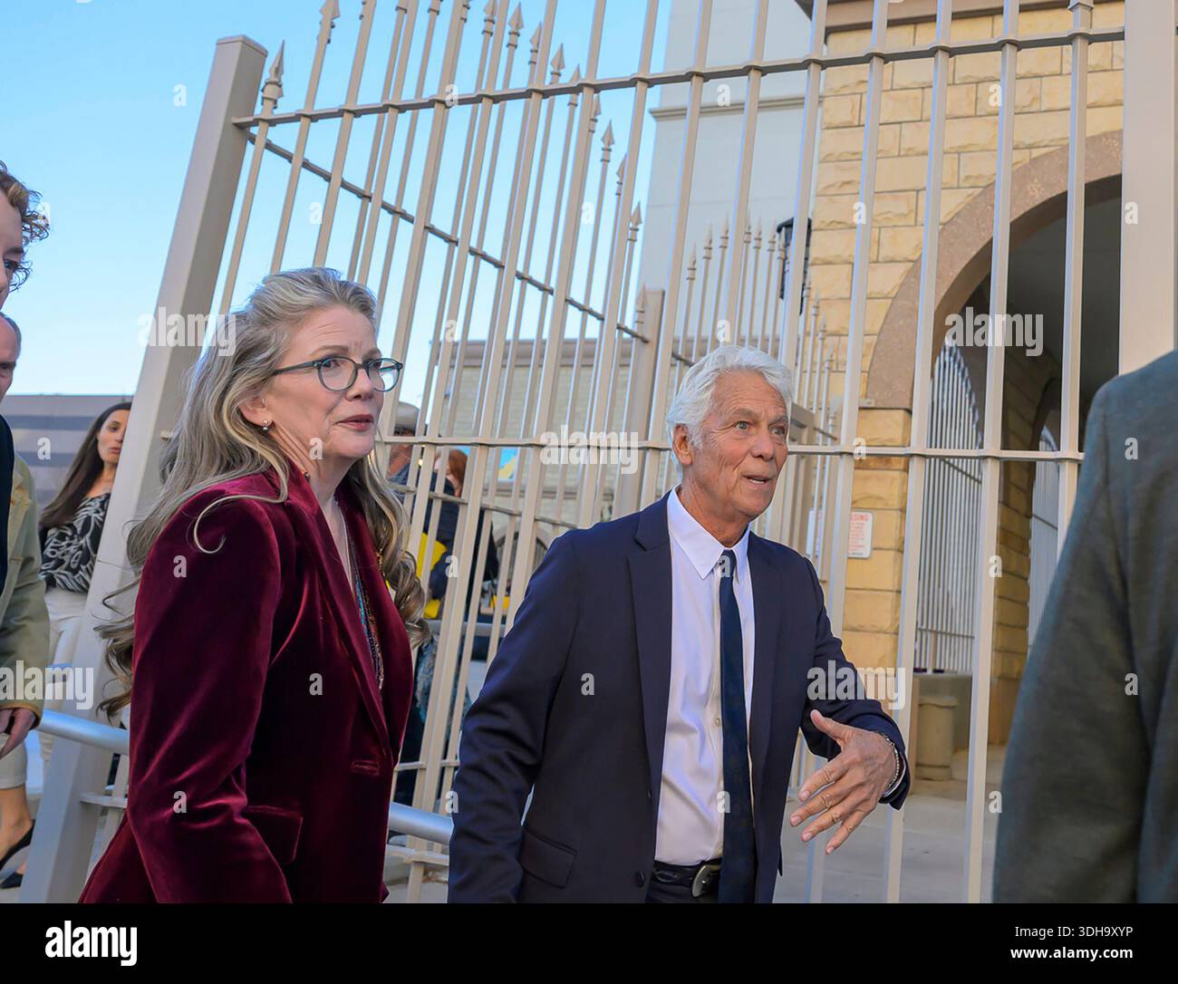 Actor Timothy Busfield's lawyer Larry Stein stands in front of the ...