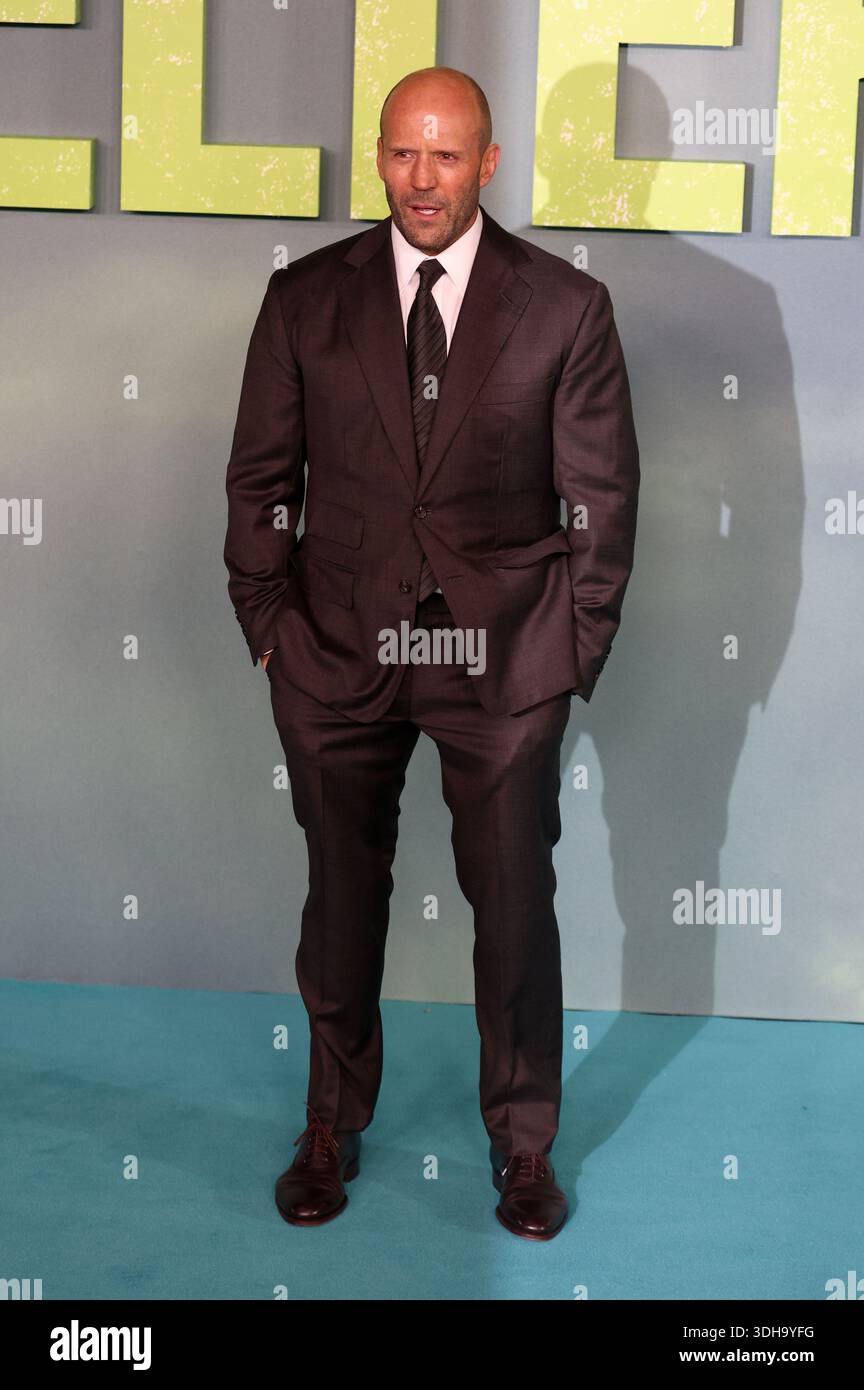 Jason Statham attends the UK premiere of the film Shelter at Cineworld ...