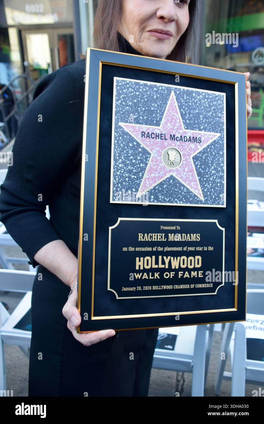 A plaque representing the Hollywood Walk of Fame star honoring actress ...