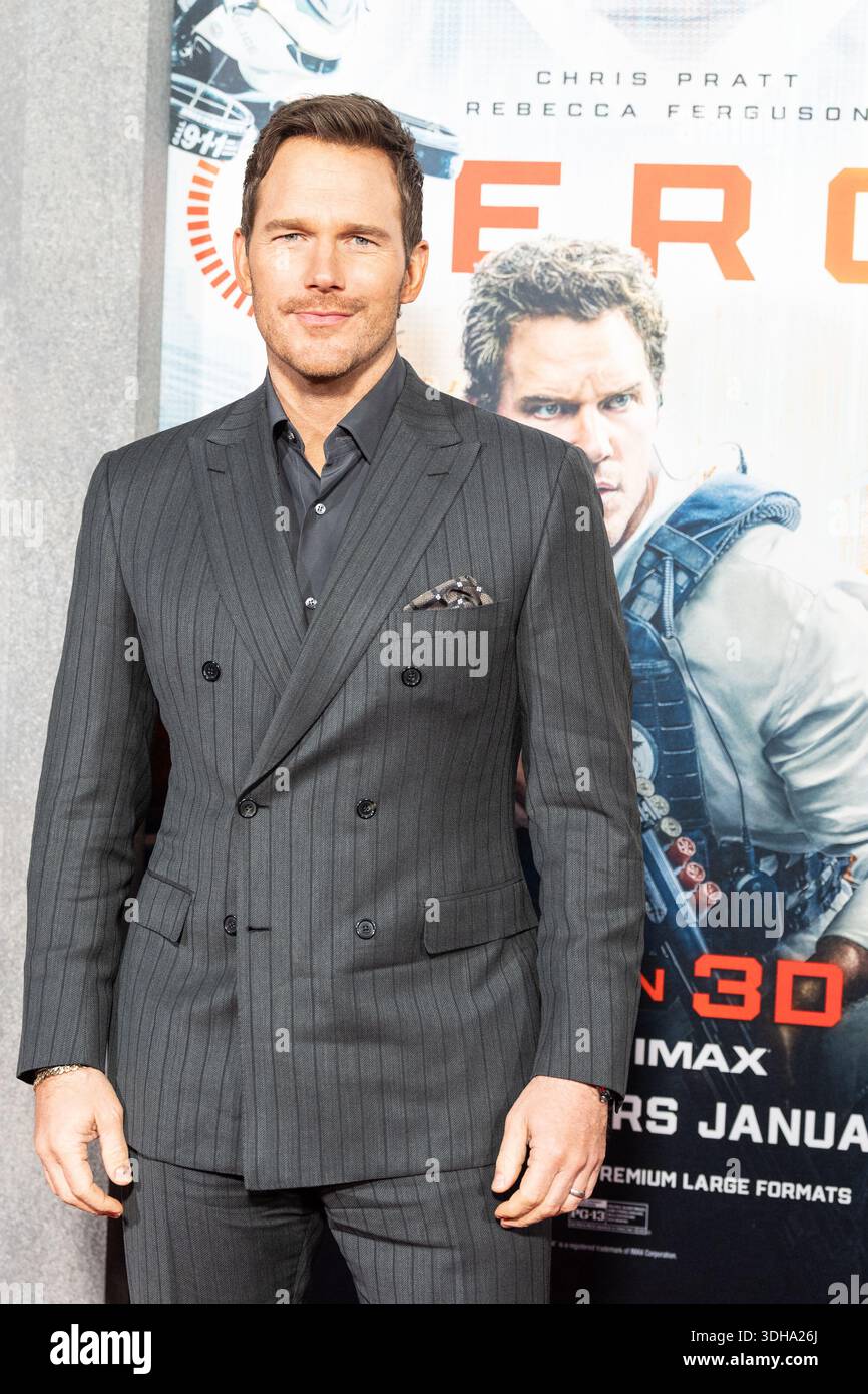 Chris Pratt attends premiere of Mercy by Amazon MGM Studios at AMC ...