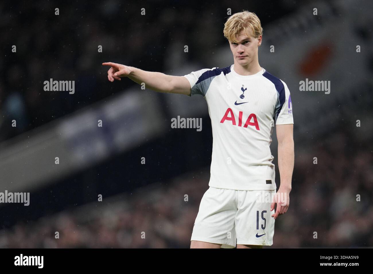 Lucas Bergvall of Tottenham Hotspur during the UEFA Champions league ...