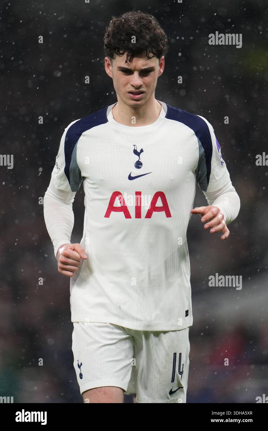 Archie Gray of Tottenham Hotspur during the UEFA Champions league ...