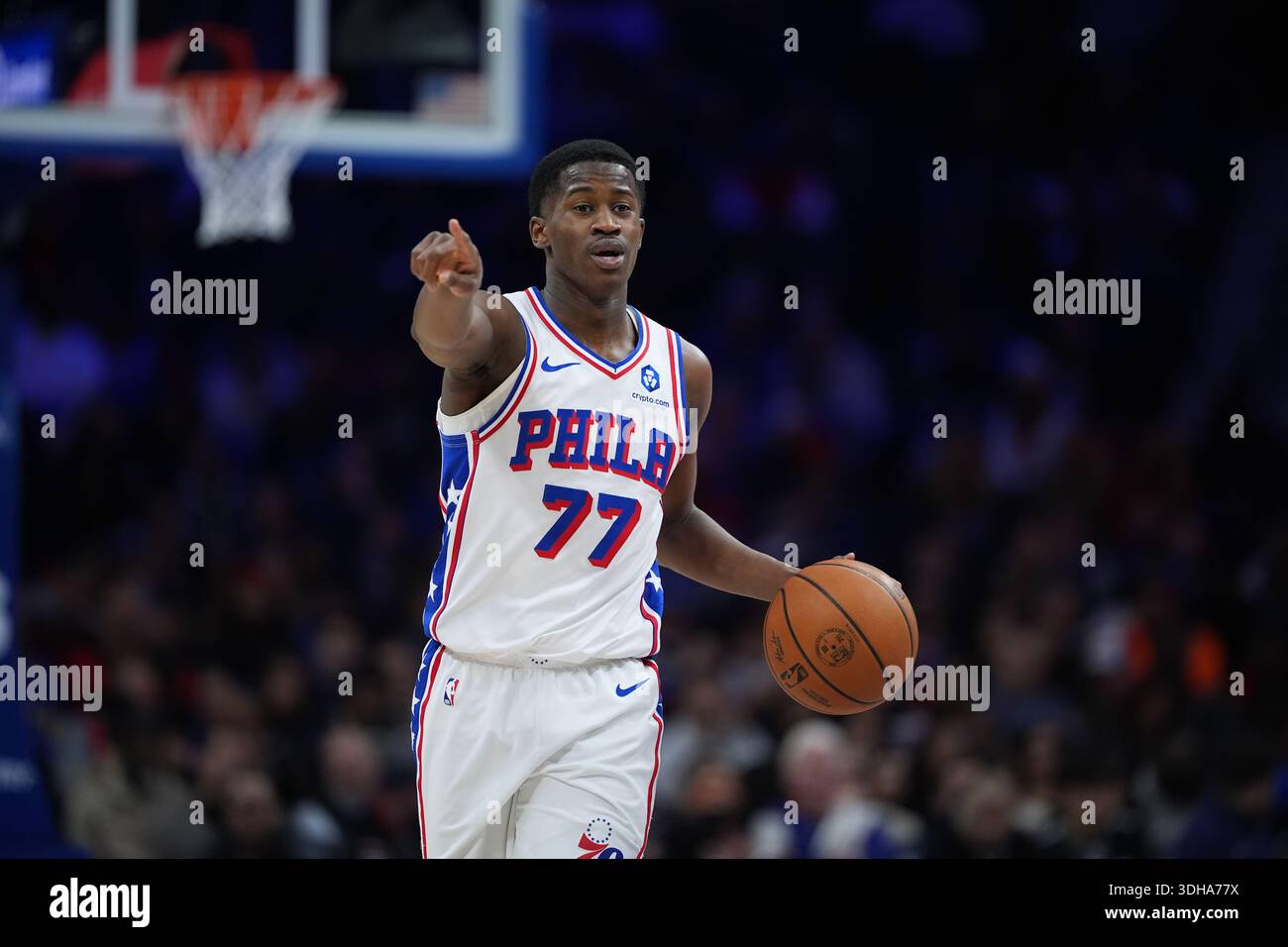 Philadelphia 76ers' VJ Edgecombe plays during an NBA basketball game ...