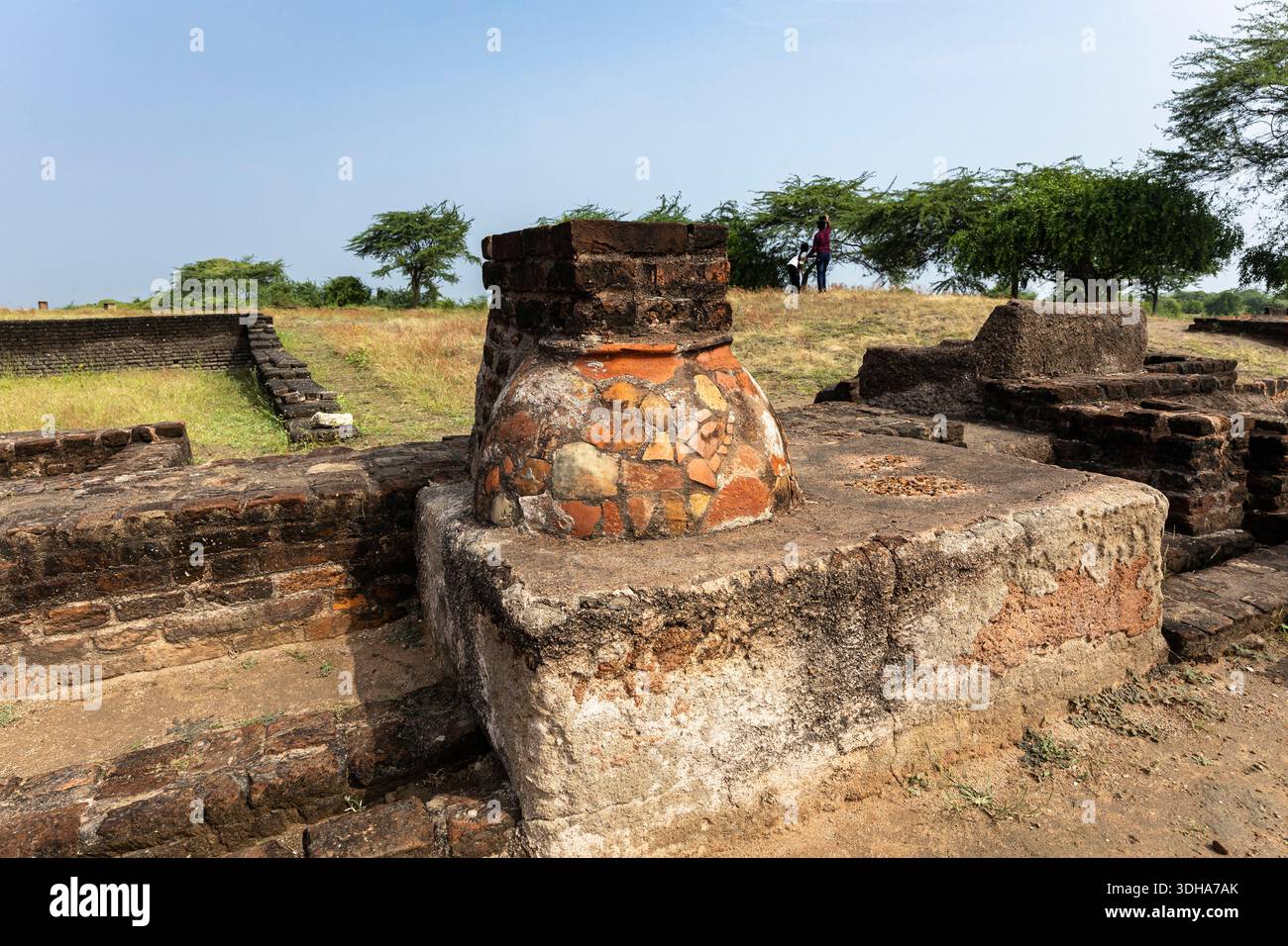 Lothal archaeological site, acropolis area, Indus Valley civilization ...