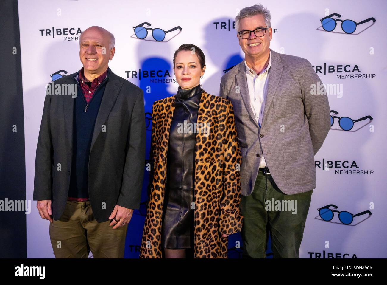 (L-R) Howard Cohen, Claire Foy, and Eric D'Arbeloff attend the "H Is ...