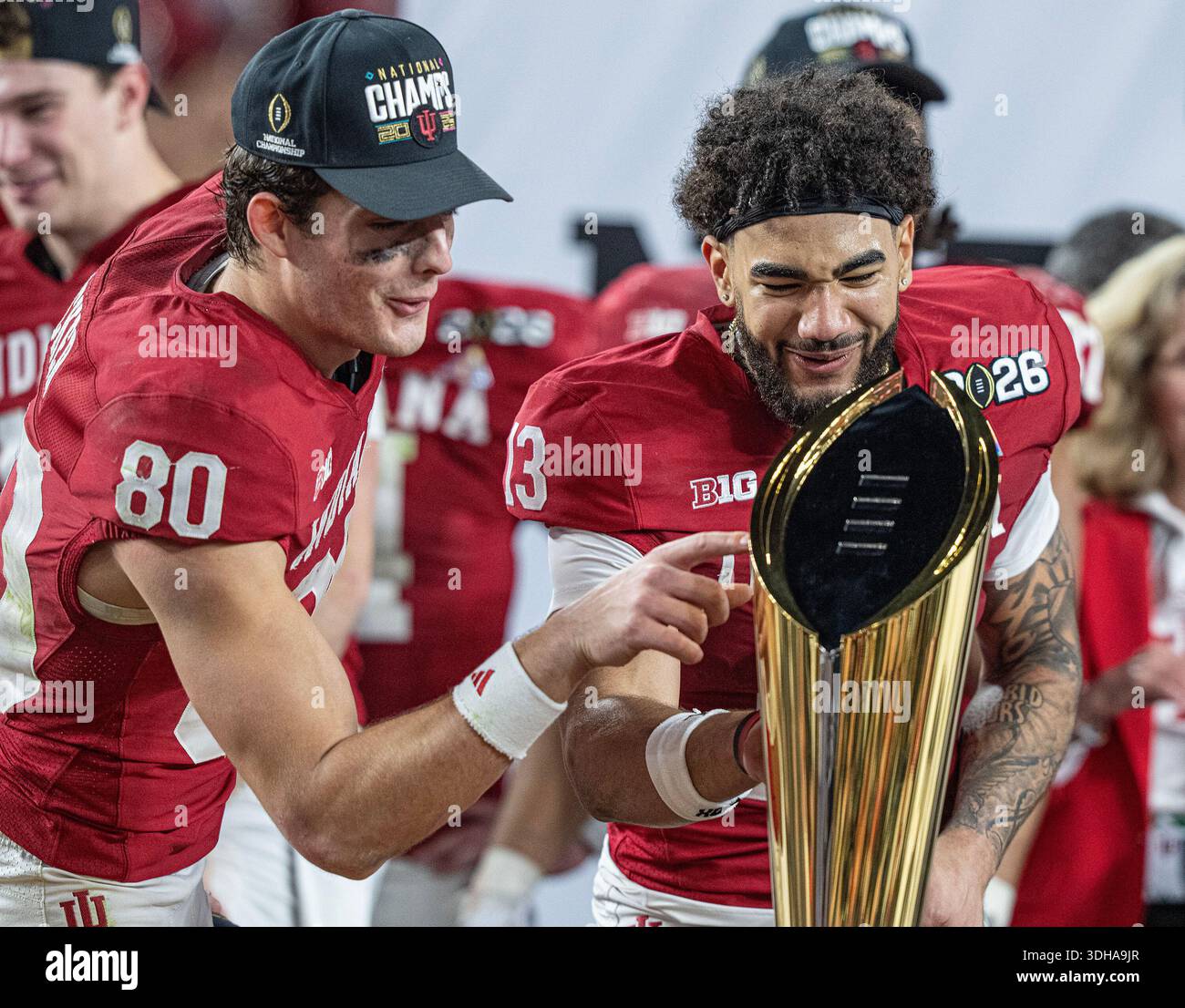 Indianapolis, Indiana, USA. 19th Jan, 2026. Indiana University players ...