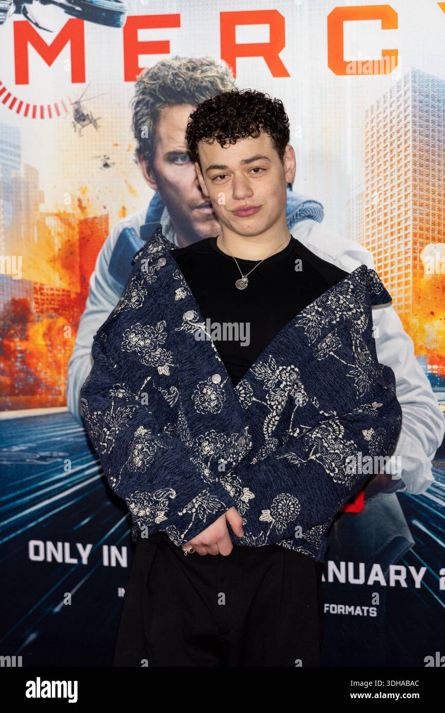 Ny. 20th Jan, 2026. Julian Lerner at arrivals for MERCY Premiere, AMC ...