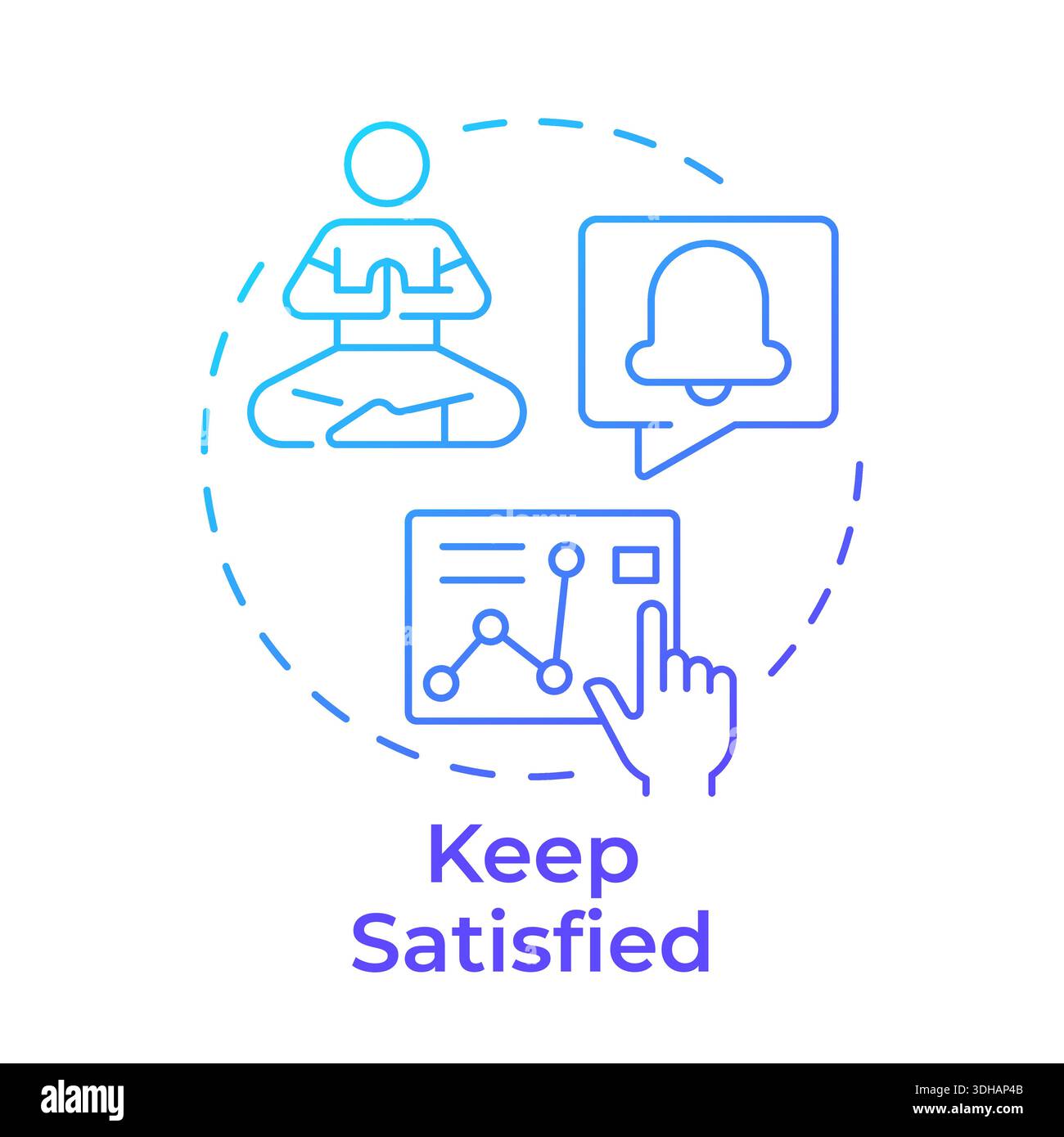 Employee well being concept Stock Vector Images - Alamy
