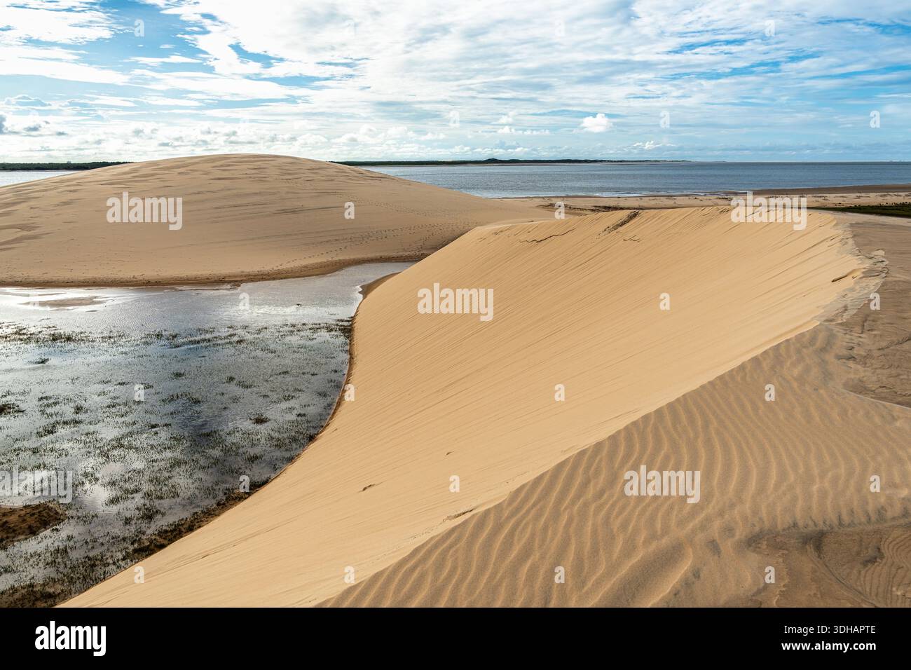 Dunas do Mouro at Ilha do Caju, Ilha das Canarias, Brazil. Delta do ...