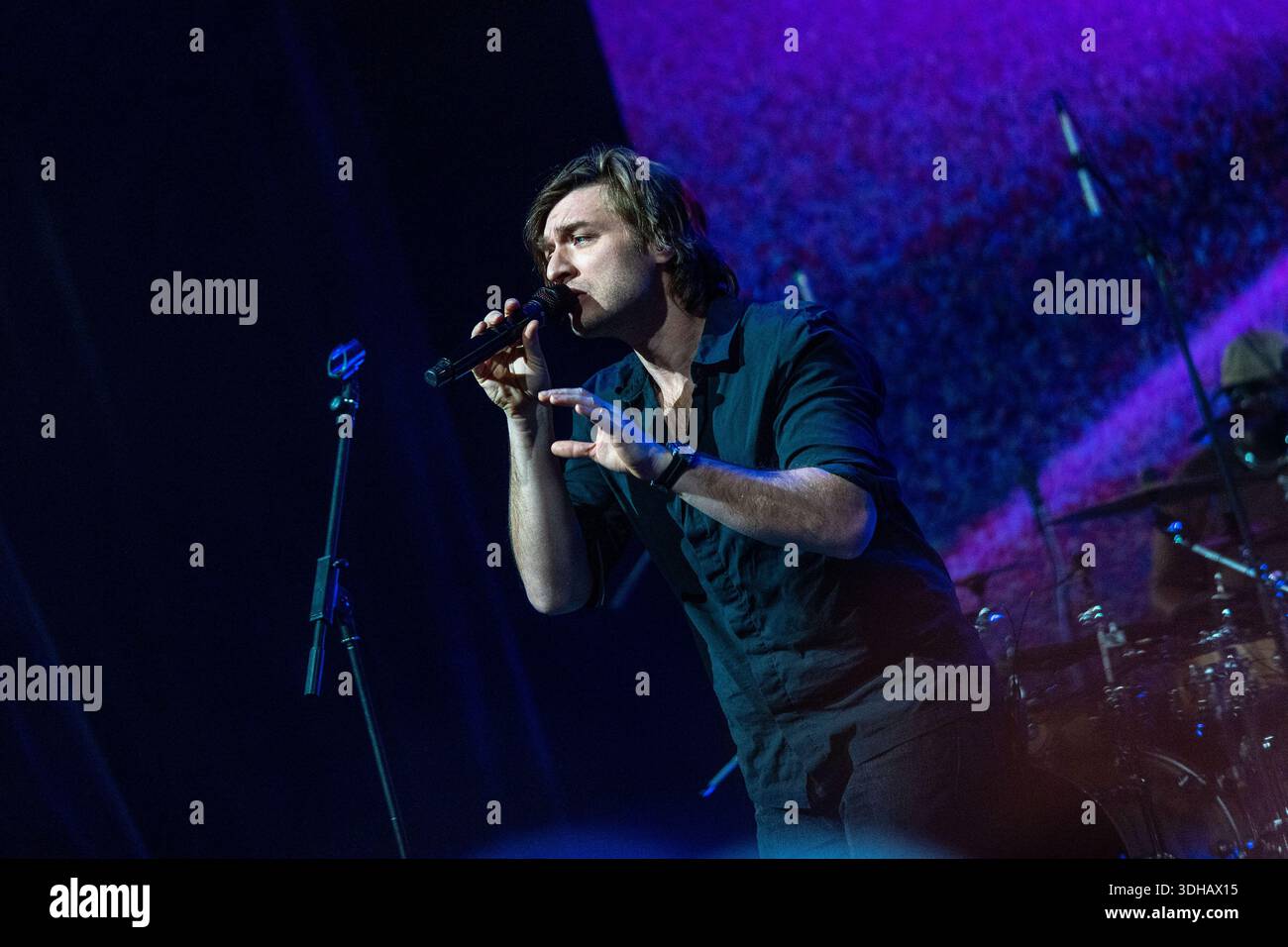 Shanghai, China. 20th Jan, 2026. Tyler Lyle singing on stage during the ...