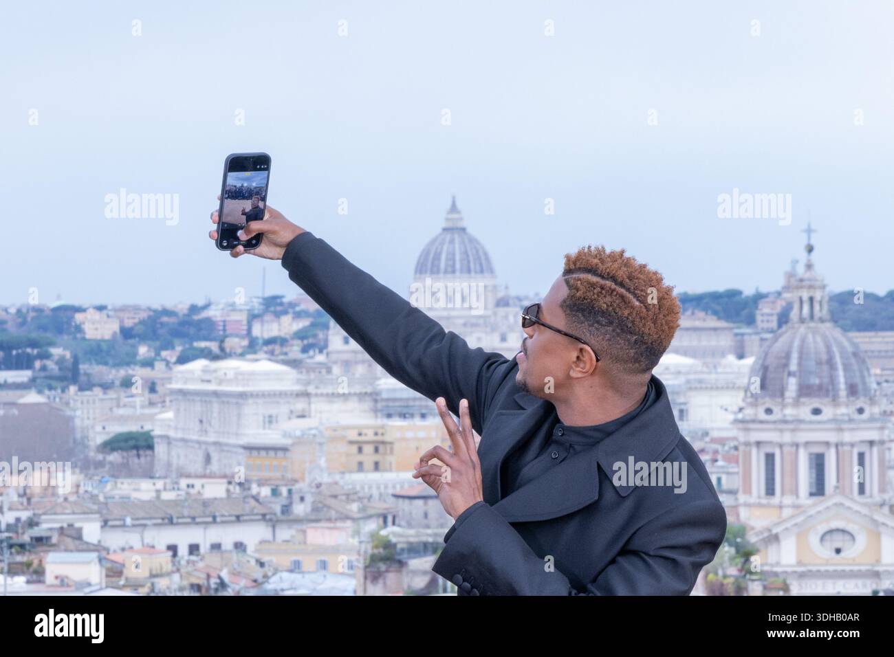 Roma, Italy. 19th Jan, 2026. 1/19/2026 Actor Jeremy Pope attends the ...