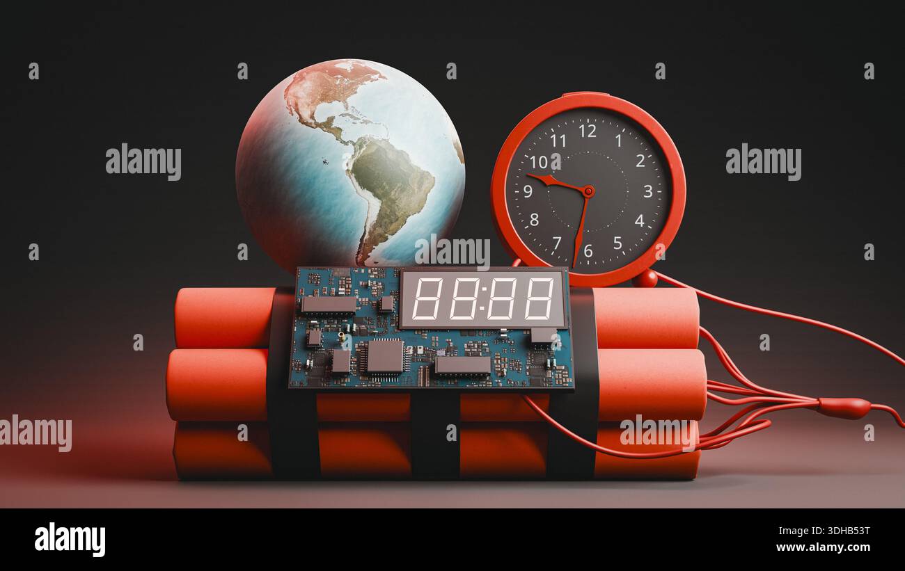 Environmental doomsday clock earth hi-res stock photography and images ...
