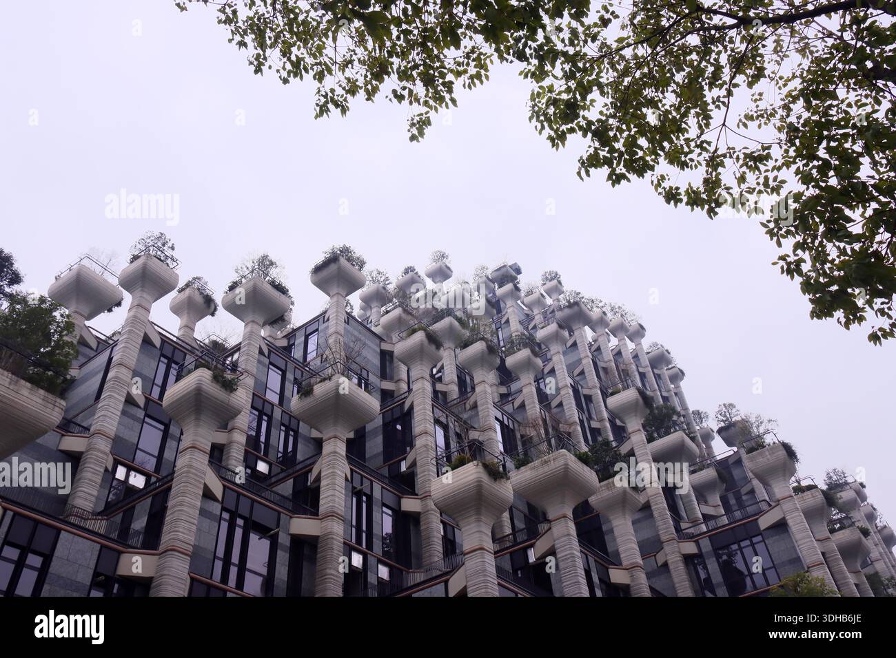 The uniquely shaped building by Suzhou Creek attracts visitors in ...