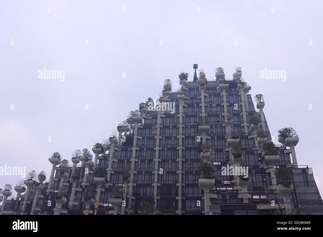 The uniquely shaped building by Suzhou Creek attracts visitors in ...