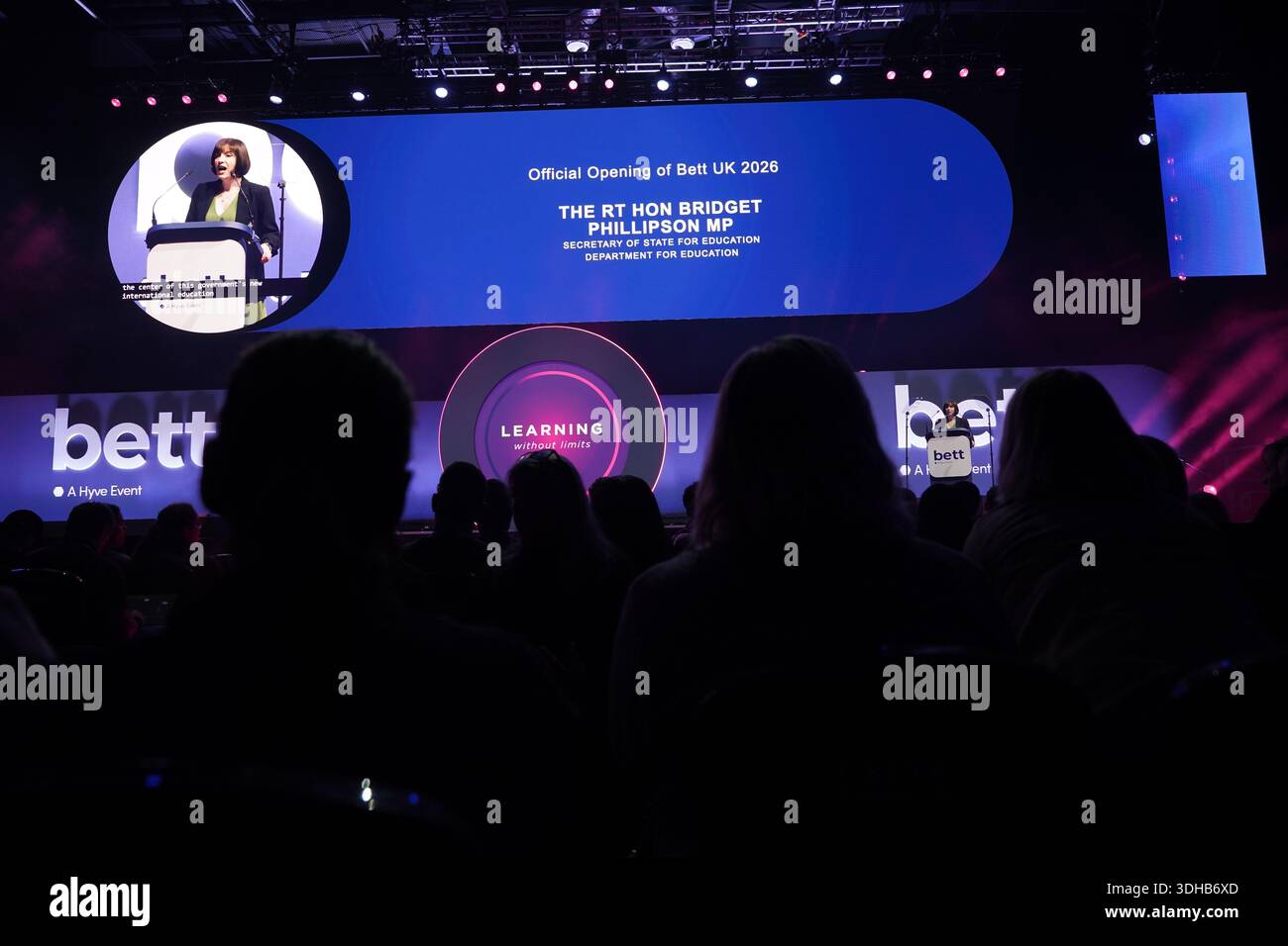 Education Secretary Bridget Phillipson delivers a speech at Bett UK ...