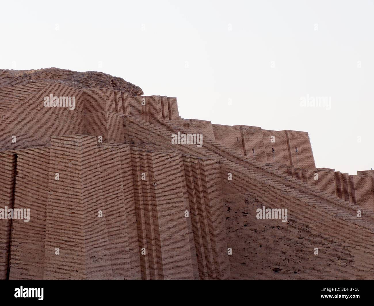 Ruins of Ur archaeological site, Iraq, showing remains of ancient ...
