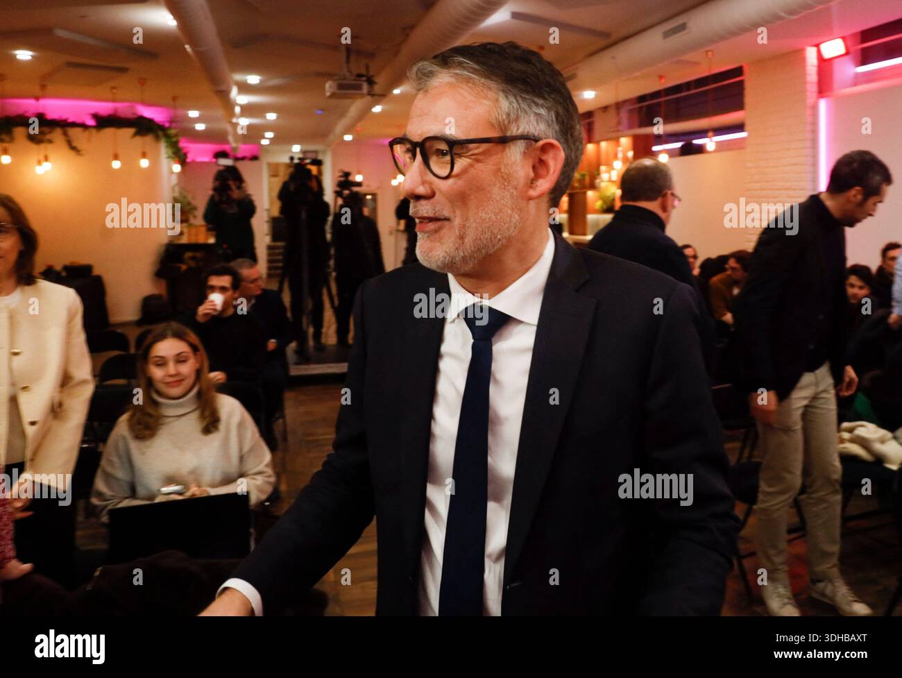 Paris, France. 21st Jan, 2026. First secretary of French left-wing ...