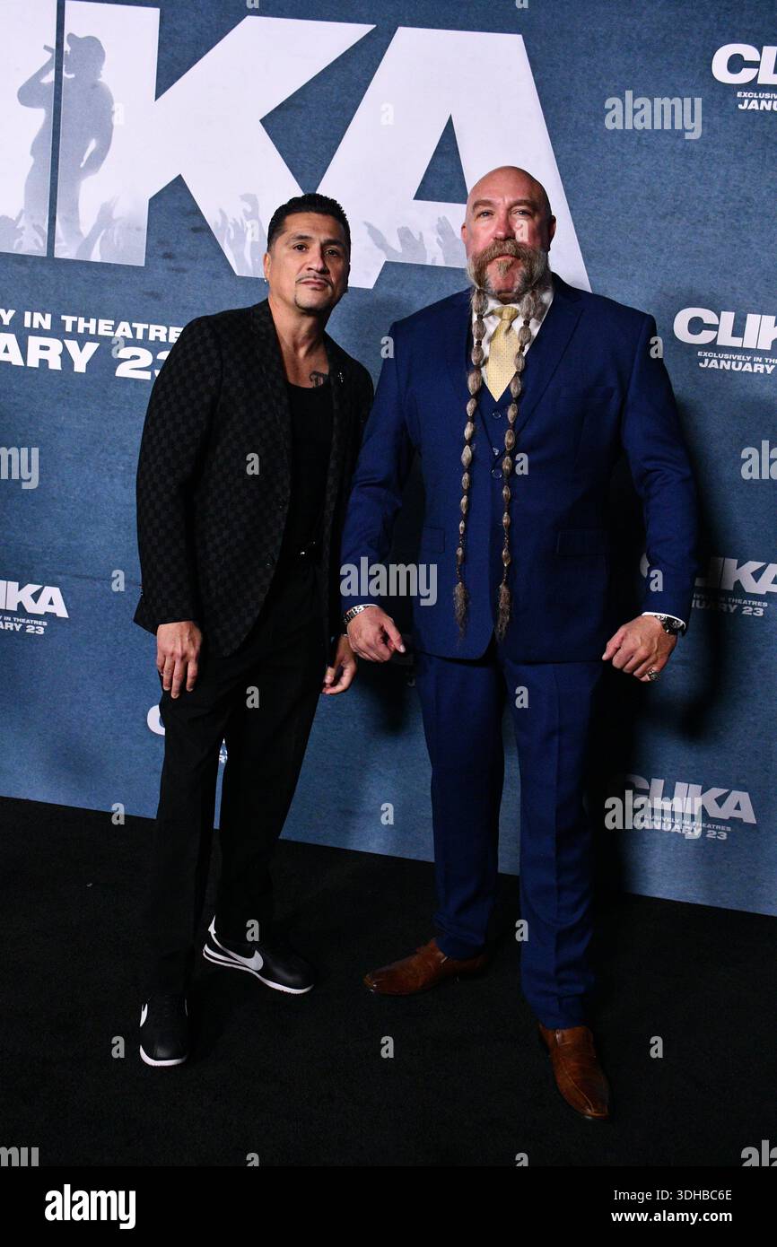 Los Angeles, California, USA 20th January 2026 (L-R) Mike Beltran and ...