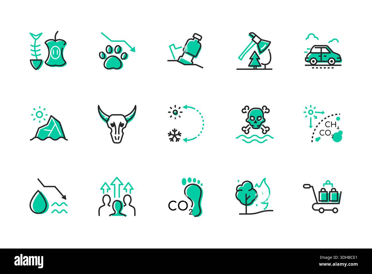 Wildlife problems and plastic Stock Vector Images - Alamy