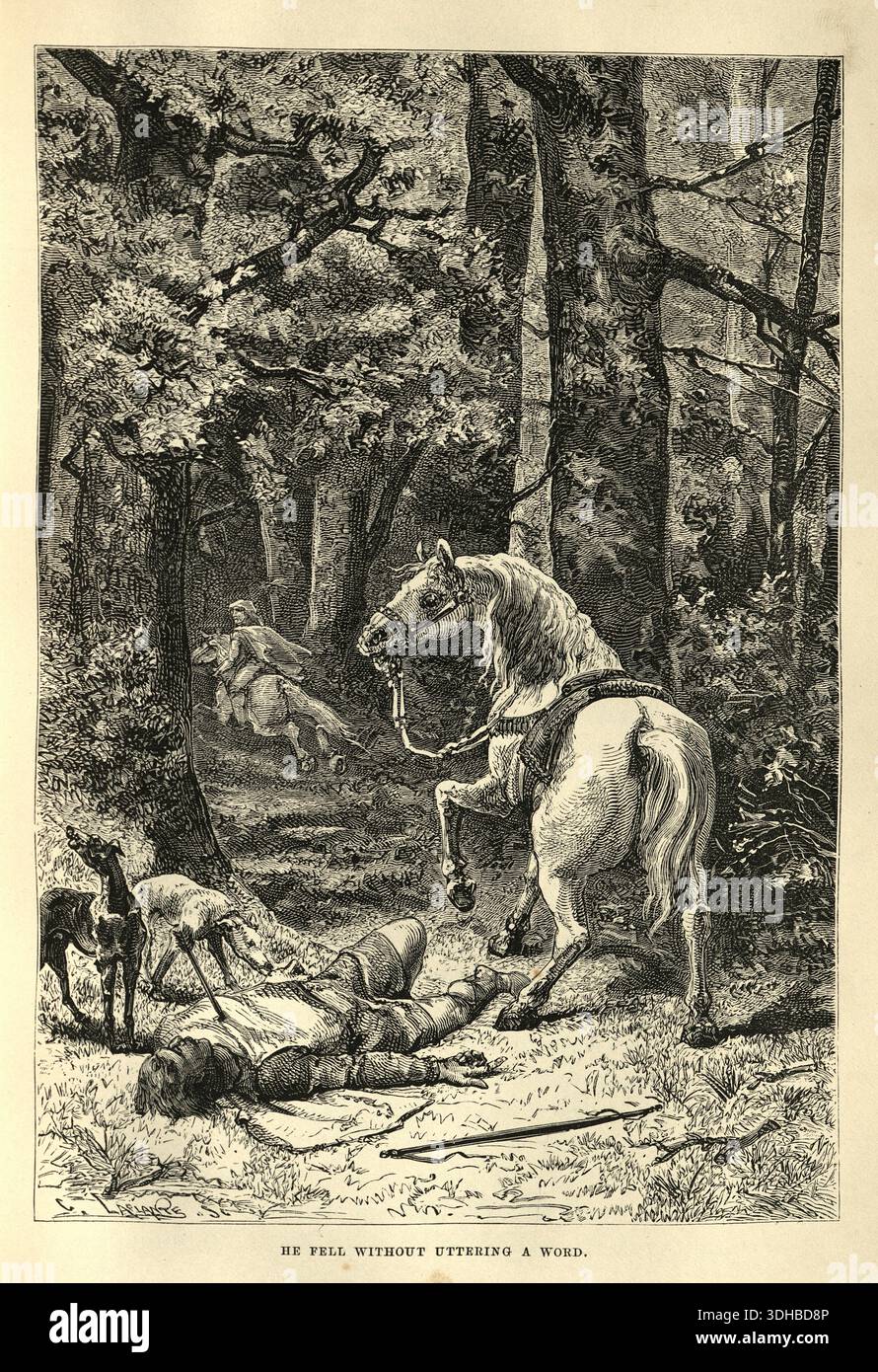 Norman English History, The death of King William Rufus (William II) in ...