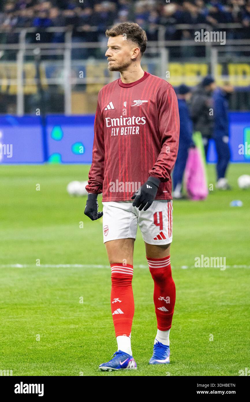 ben white Arsenal FC during matchday 7 Fc Internazionale Milano vs ...