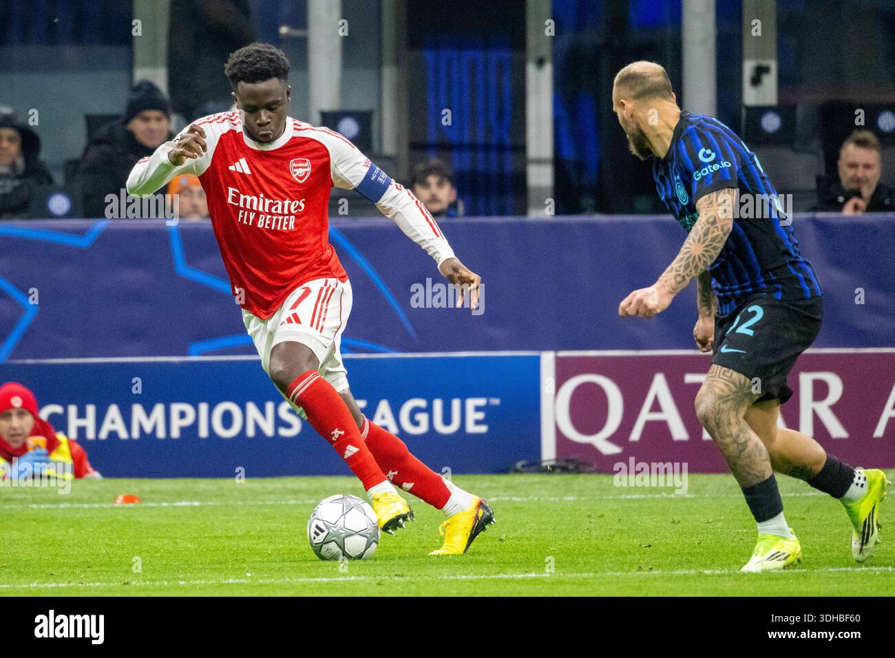bukayo saka arsenal fc during matchday 7 Fc Internazionale Milano vs ...