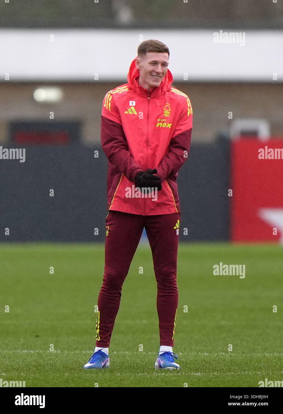 Nottingham Forest's Elliot Anderson during a training session at the ...