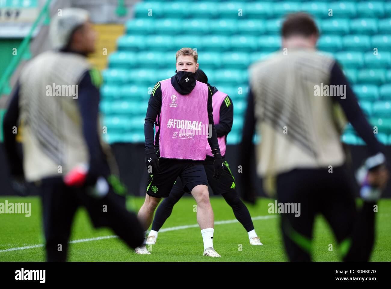 Celtic's Stephen Welsh during at training session at Celtic Park ...