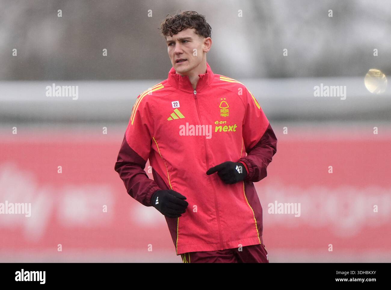 Nottingham Forest's Ryan Yates during a training session at the Nigel ...