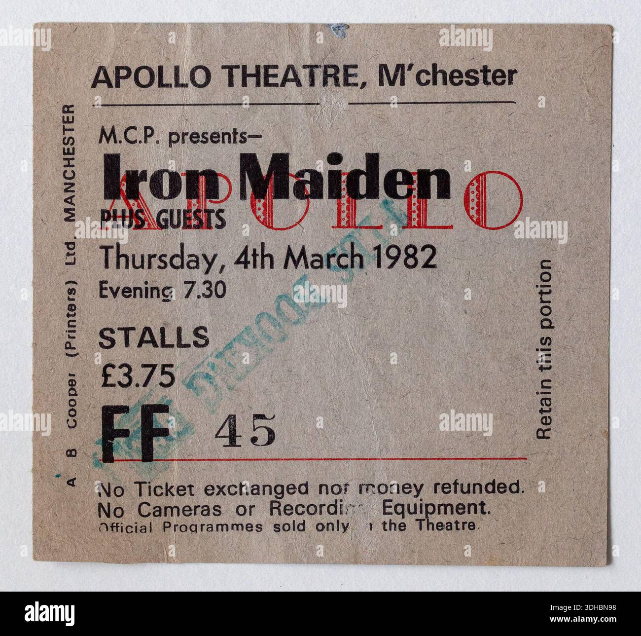 Iron maiden band 1980s hi-res stock photography and images - Alamy