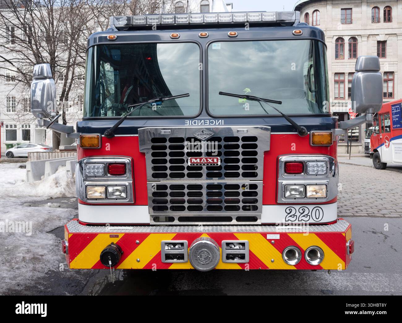 Un camion du service d'incendie de Montréal, photographié le mardi 21 ...