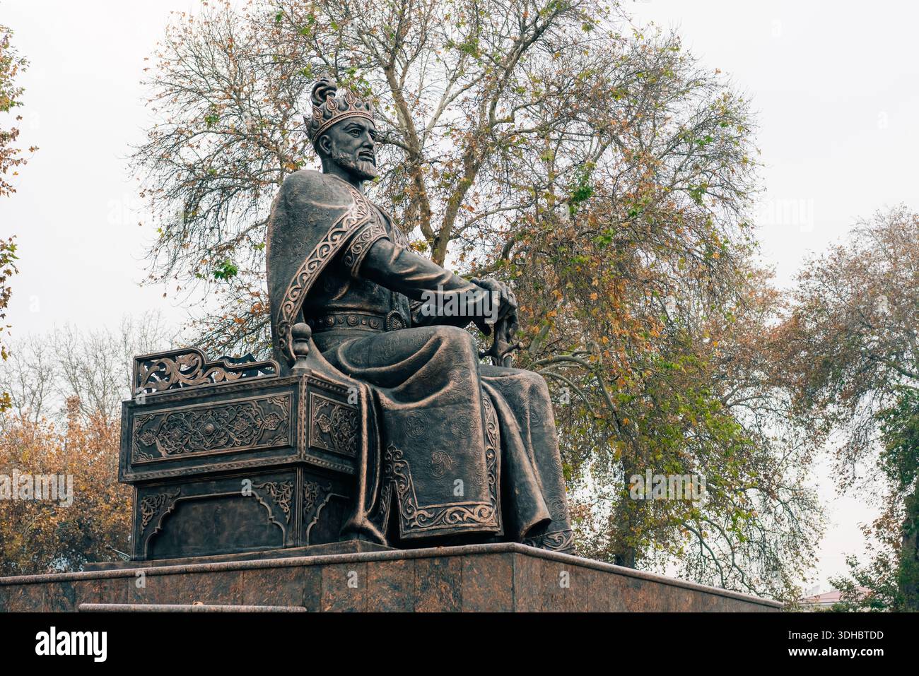 Samarkand, Uzbekistan - 1 oct 2025 monument to Amir Temur Tamerlane ...