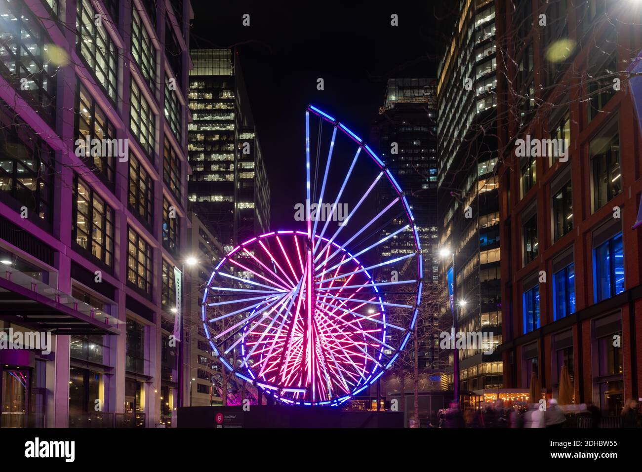 London, UK, 20th January 2026, Winter Lights at Canary Wharf is now ...