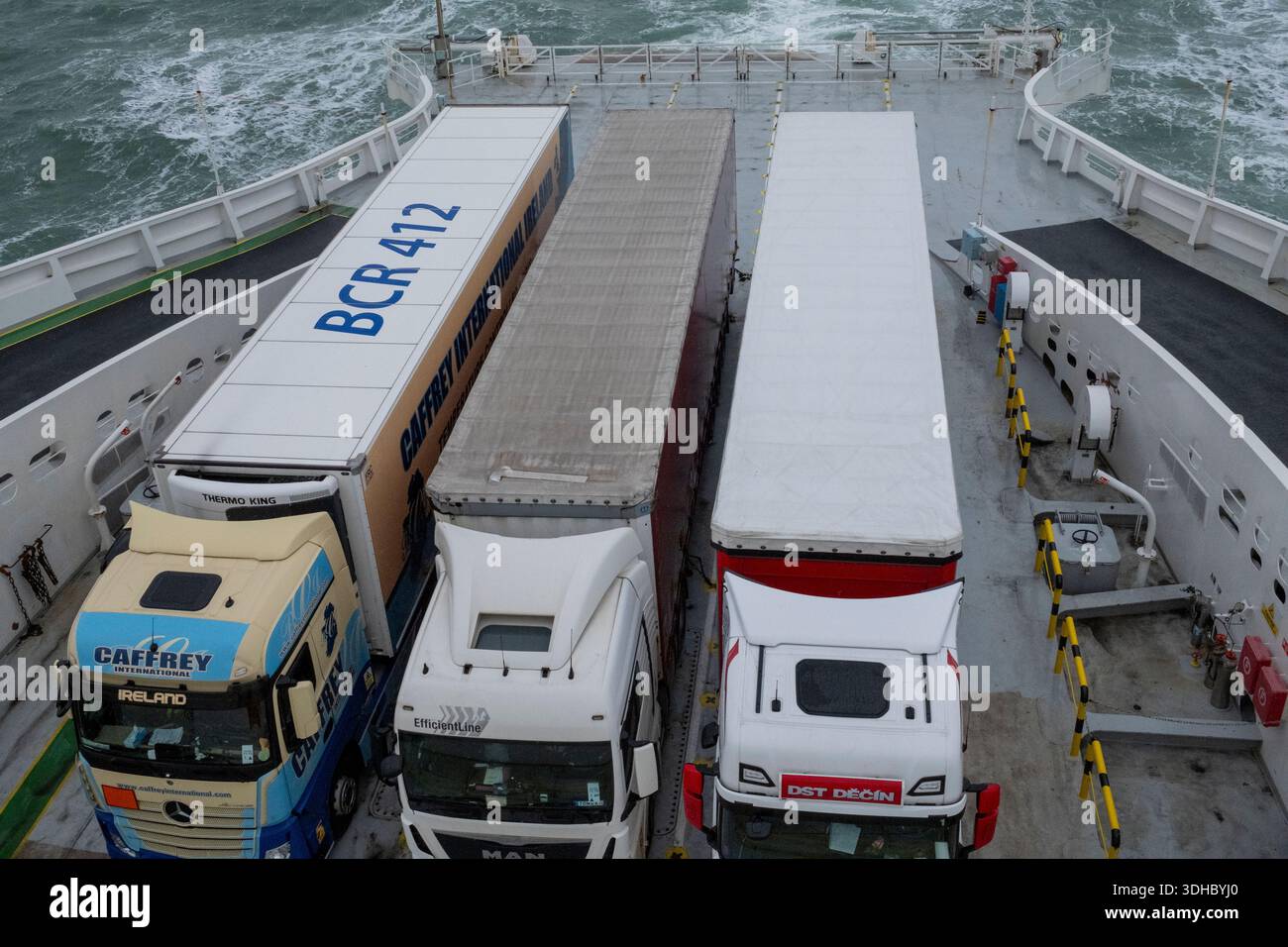 Freight lorries, cross channel ferry, England, France Stock Photo - Alamy