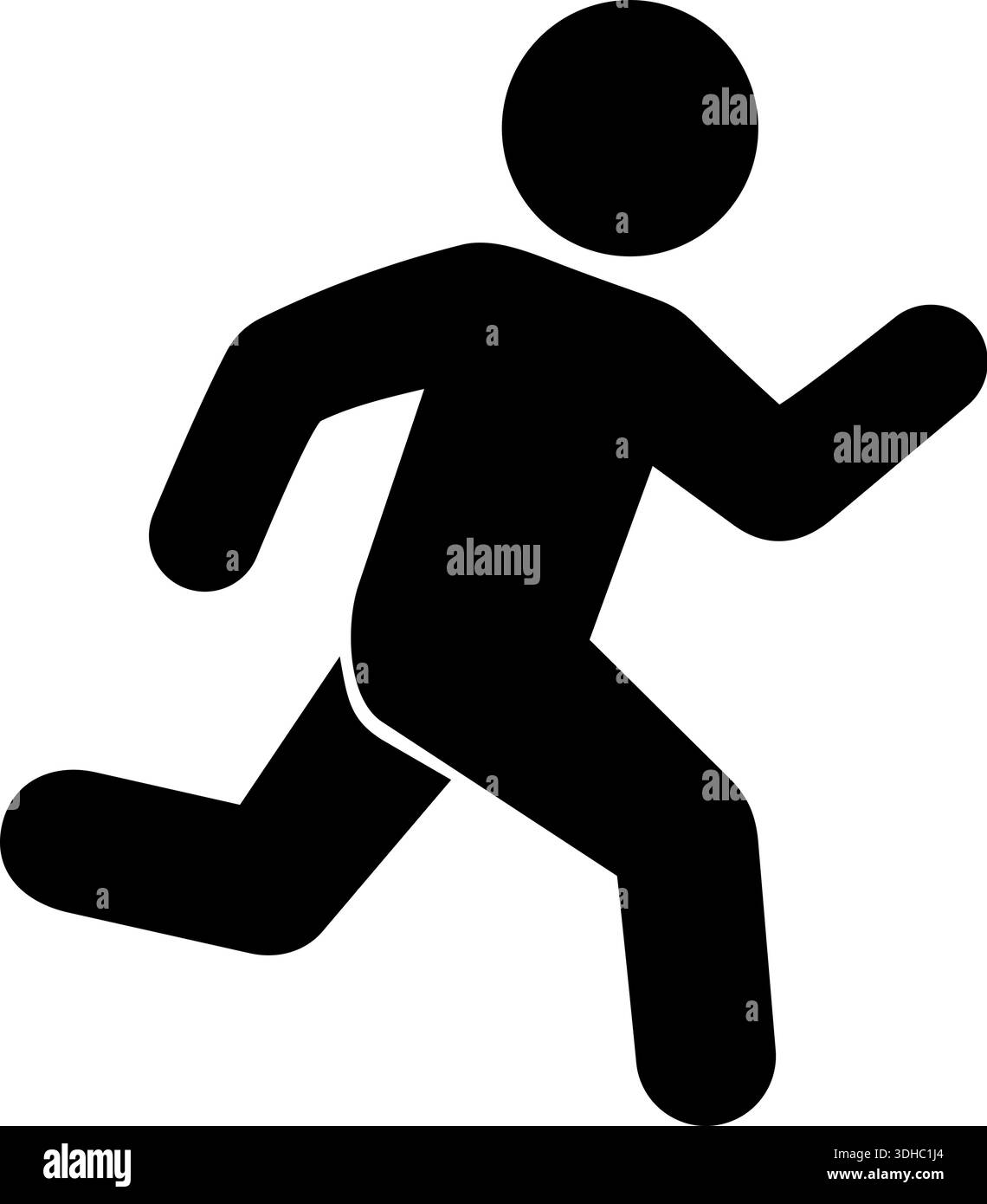 Man running forward on Stock Vector Images - Alamy