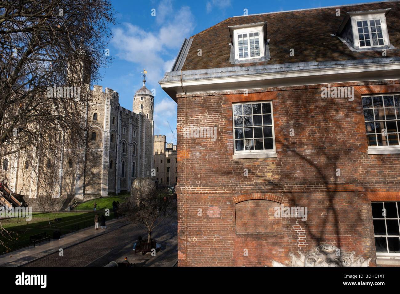 View looking past red brick additional building which now houses the ...