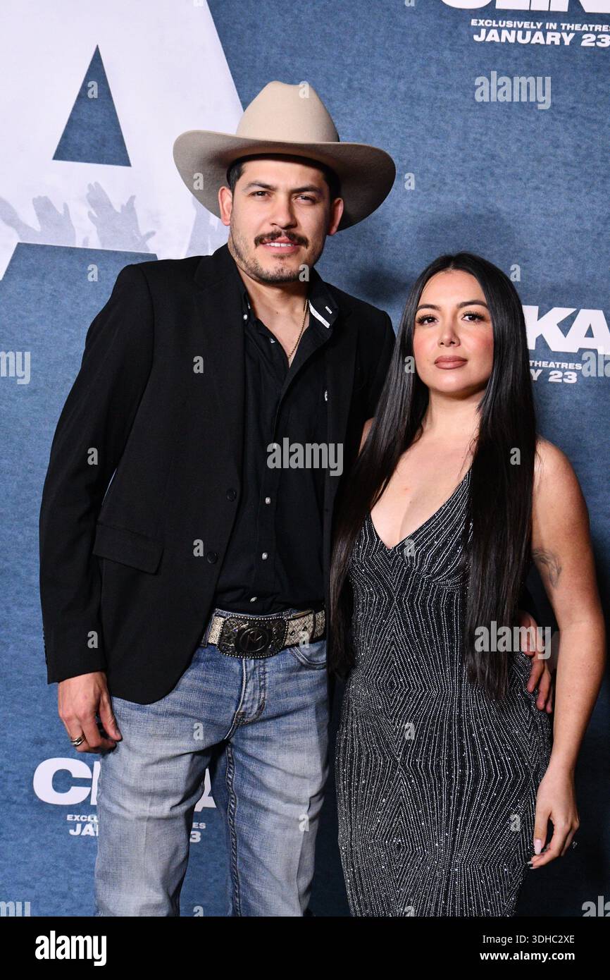 Los Angeles, California, USA 20th January 2026 Noe Cano and Michelle ...