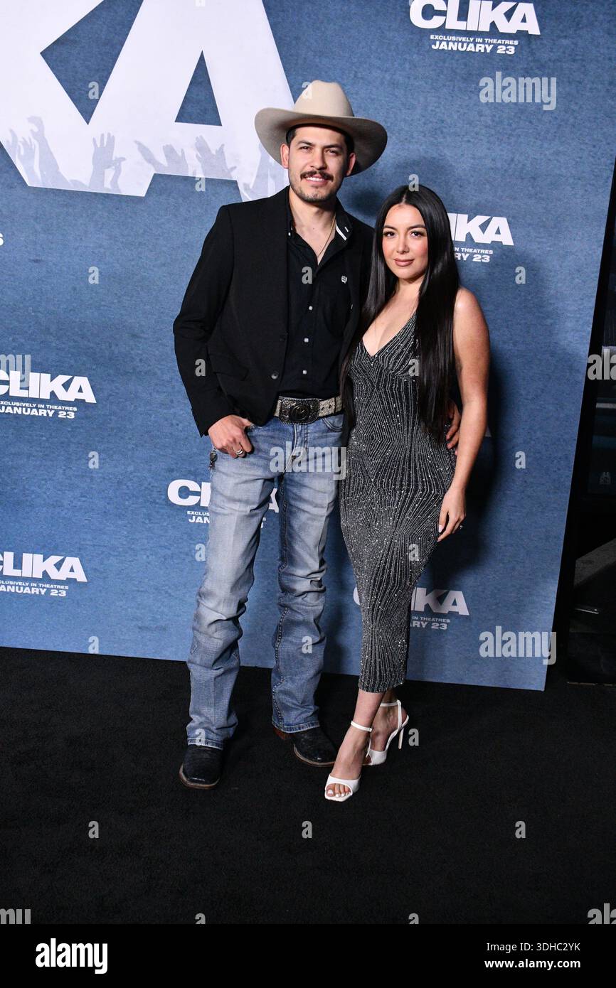 Los Angeles, California, USA 20th January 2026 Noe Cano and Michelle ...