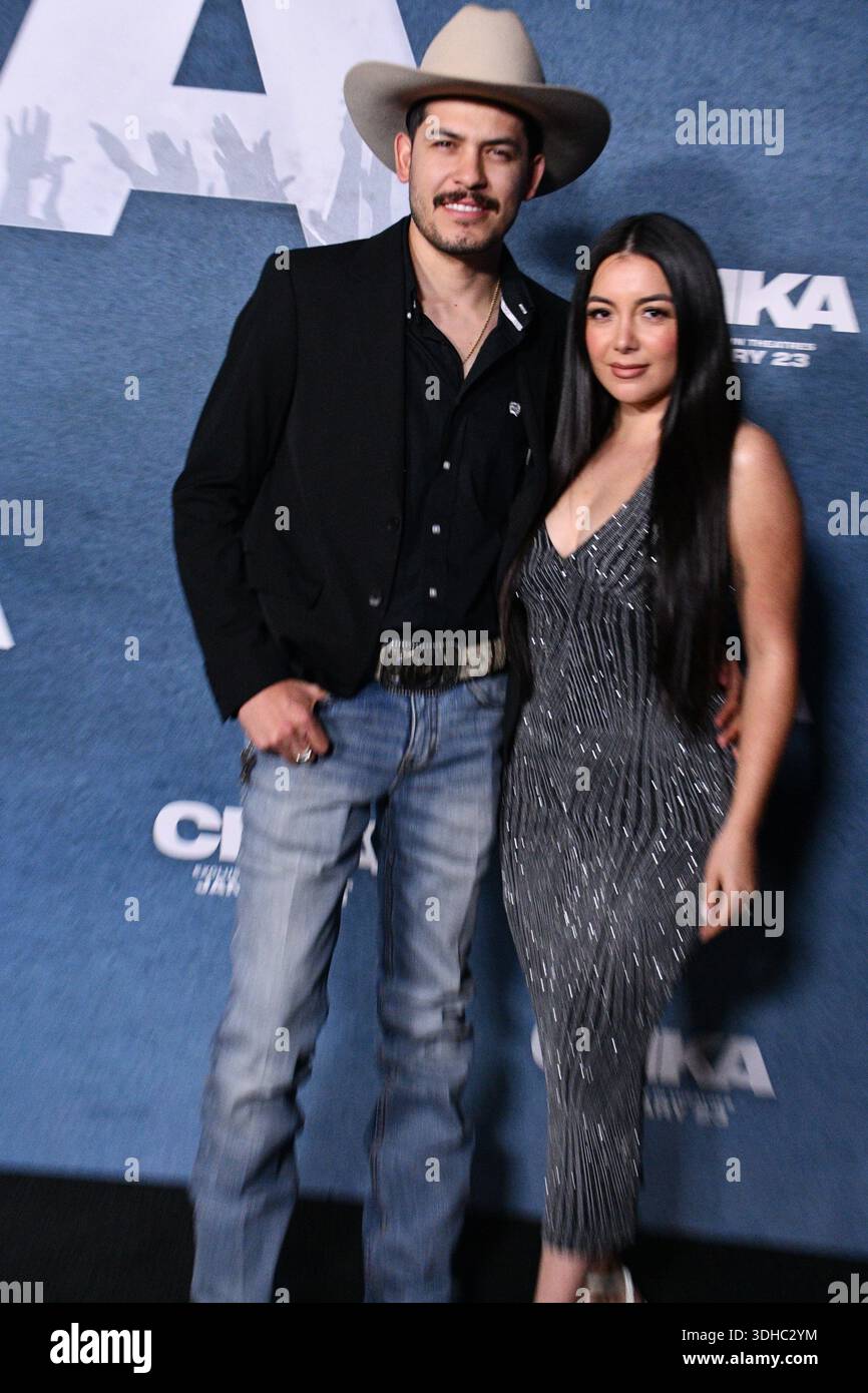 Los Angeles, California, USA 20th January 2026 Noe Cano and Michelle ...