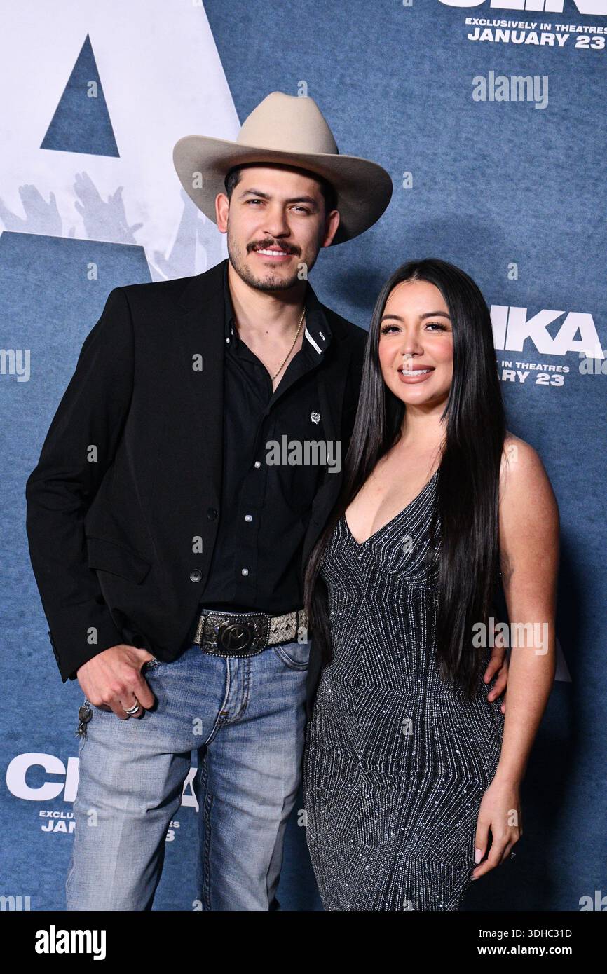 Los Angeles, California, USA 20th January 2026 Noe Cano and Michelle ...