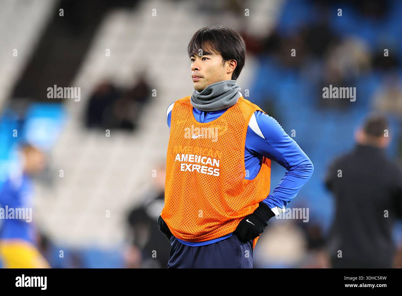 Kaoru Mitoma of Brighton during the Manchester City v Brighton & Hove ...