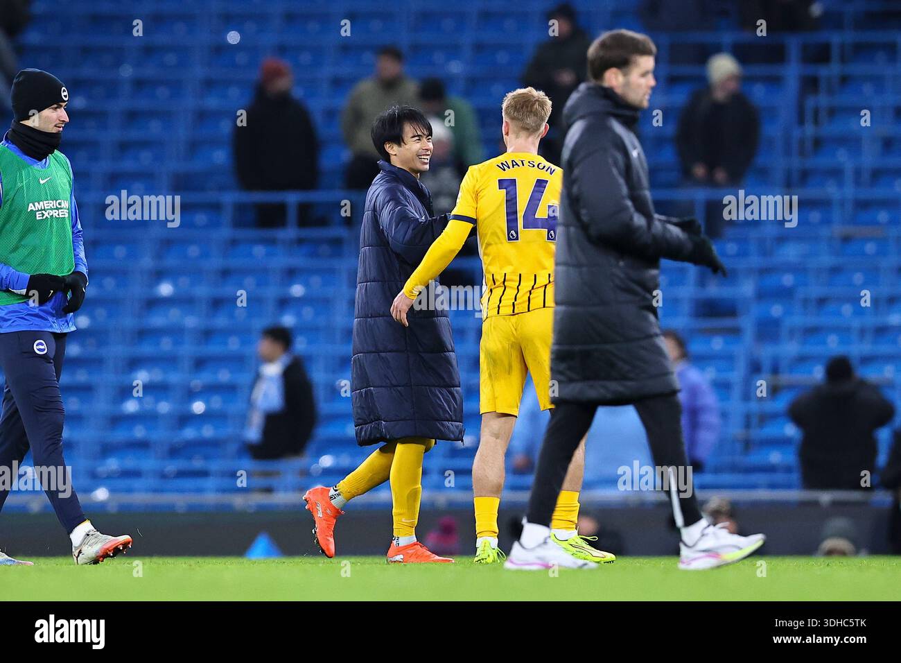 Kaoru Mitoma of Brighton during the Manchester City v Brighton & Hove ...