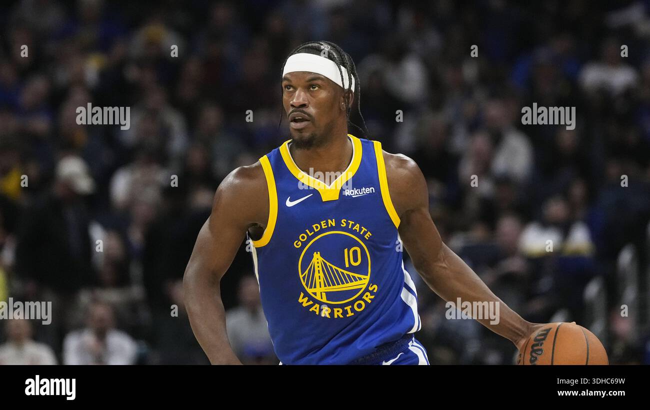 Golden State Warriors forward Jimmy Butler III during an NBA basketball ...