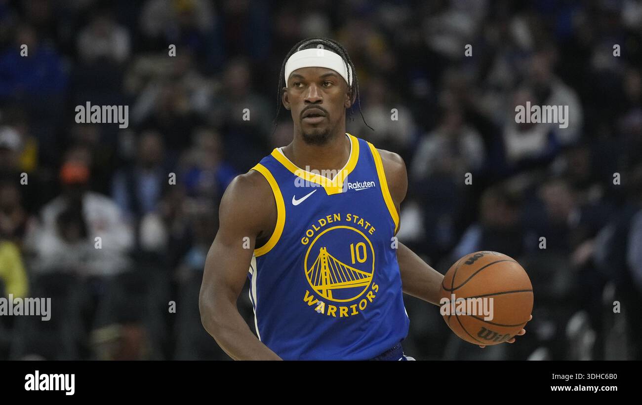 Golden State Warriors forward Jimmy Butler III during an NBA basketball ...