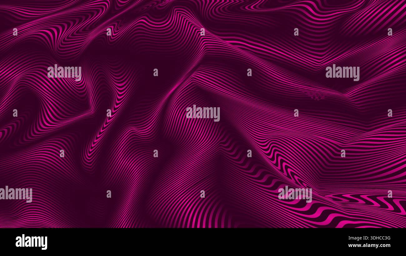 Abstract flowing wave lines digital background texture pattern Stock ...