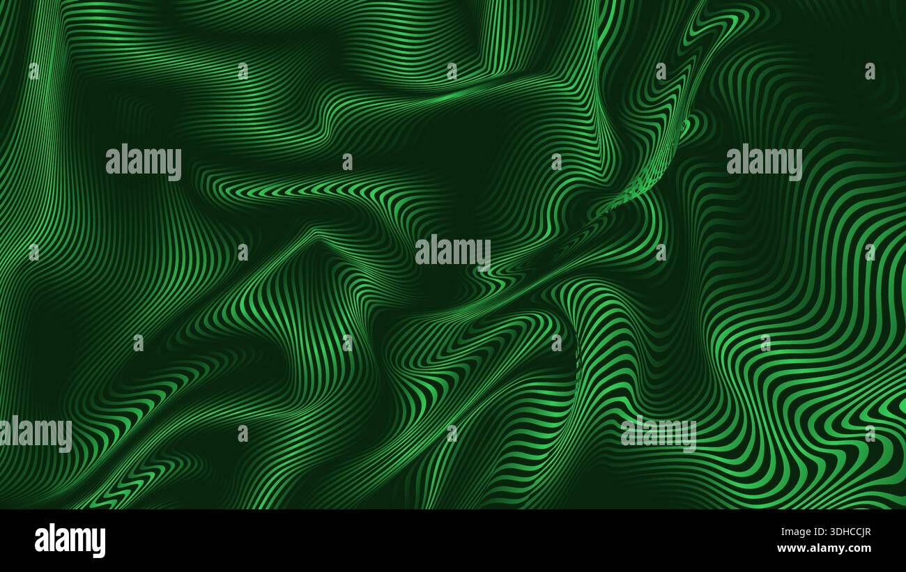 Abstract flowing wave lines digital background texture pattern Stock ...