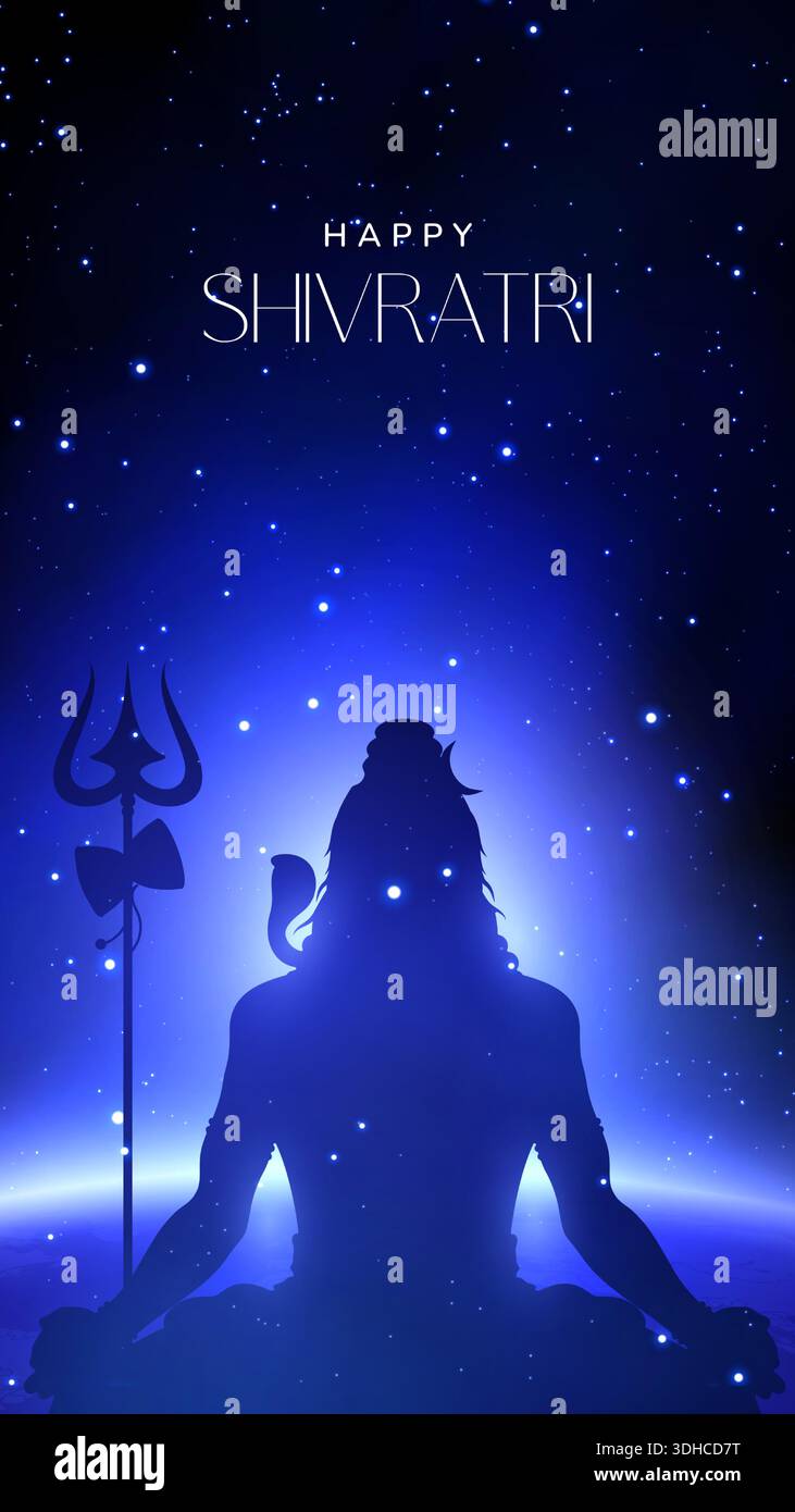 Happy maha Shivratri, a Hindu festival celebrated of lord shiva night ...