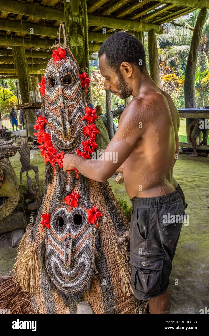 Papua New Guinea, East Sepik Province, Sepik River region, Kanganamun ...